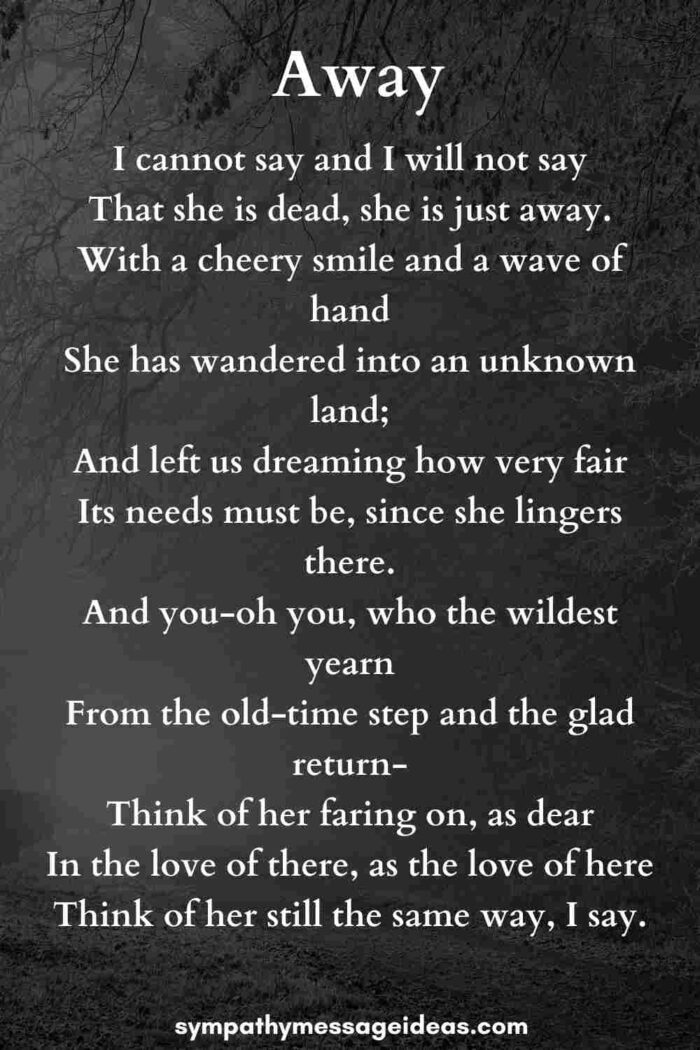 29 Moving Funeral Poems for a Grandmother - Sympathy Message Ideas