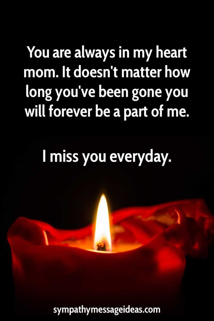 50 Touching I Miss You Mom Quotes And Messages Sympathy Message Ideas