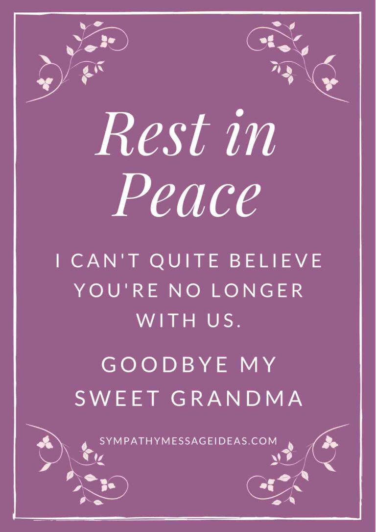 Funeral Flower Messages for Grandmother - Sympathy Message Ideas
