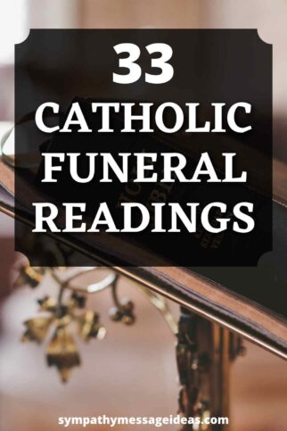 33 Catholic Funeral Readings - Sympathy Message Ideas
